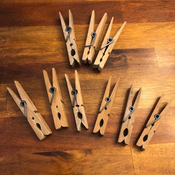 Storage & Organization | Vintage Clothes Pins | Poshmark